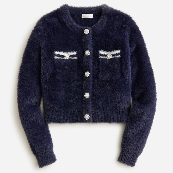 J. Crew | Sweaters | Jcrew Sweater Lady Jacket In Brushed Yarn Bs987 ...